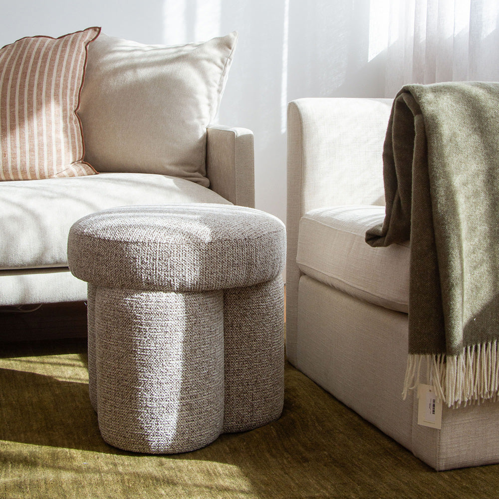 Duncan Ottoman - Grey Marle – A&C Homestore