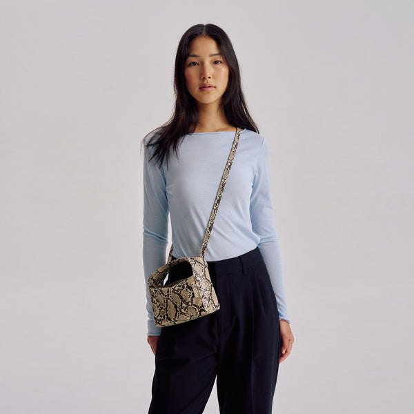 Luca Mini Bag - Beige Python – A&C Homestore
