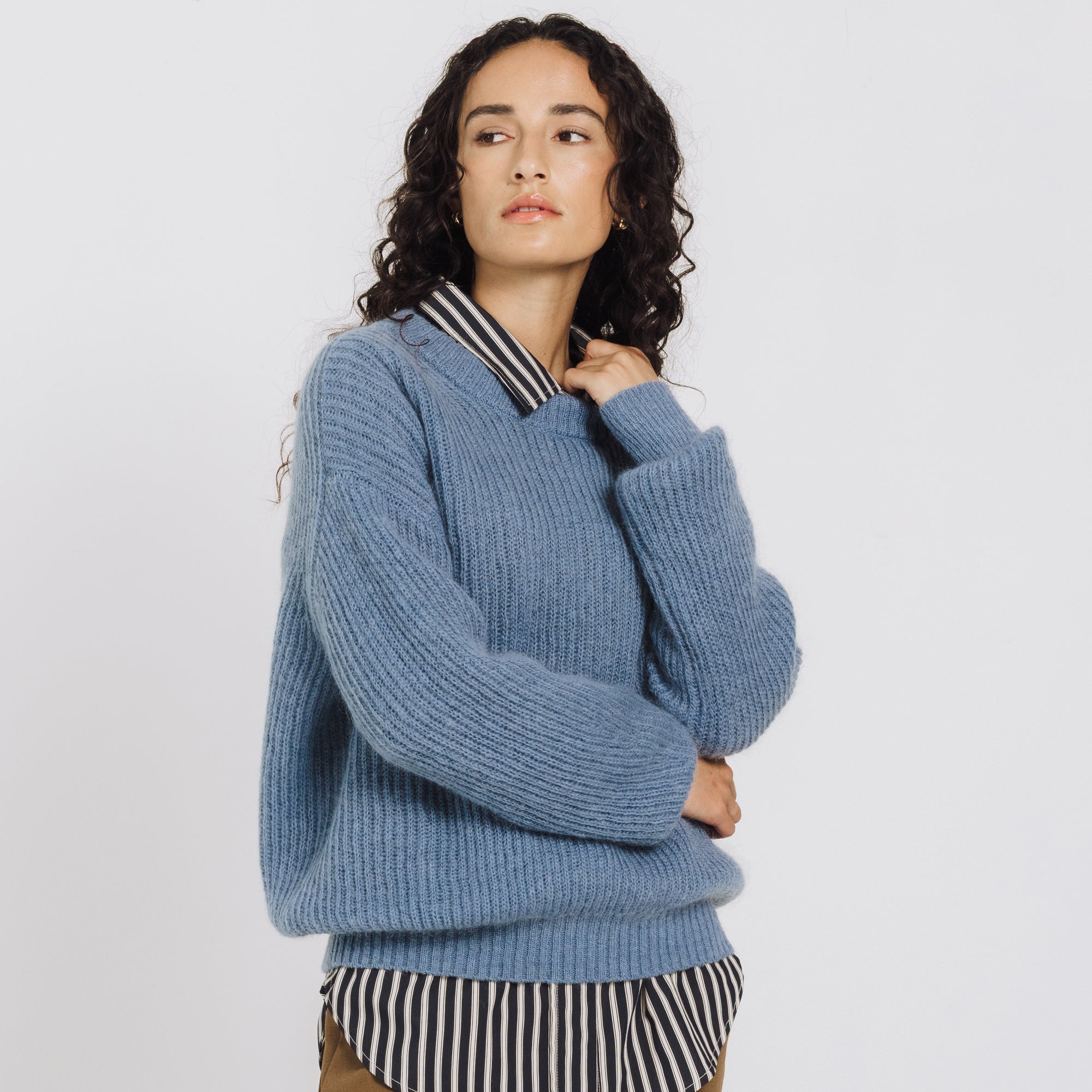 Jess Crew | Dusty Blue | A&C Homestore