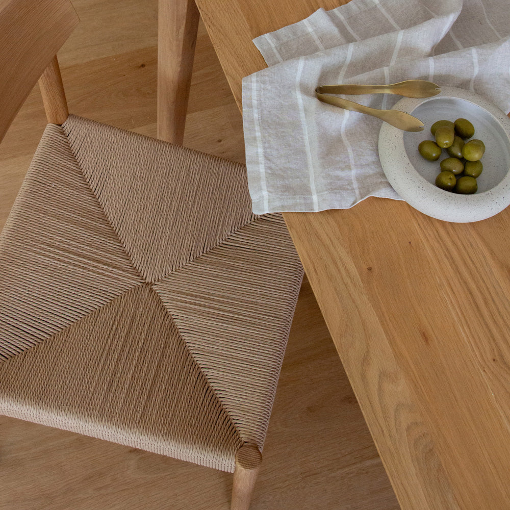 Isaac Cord Chair - Natural Oak – A&C Homestore