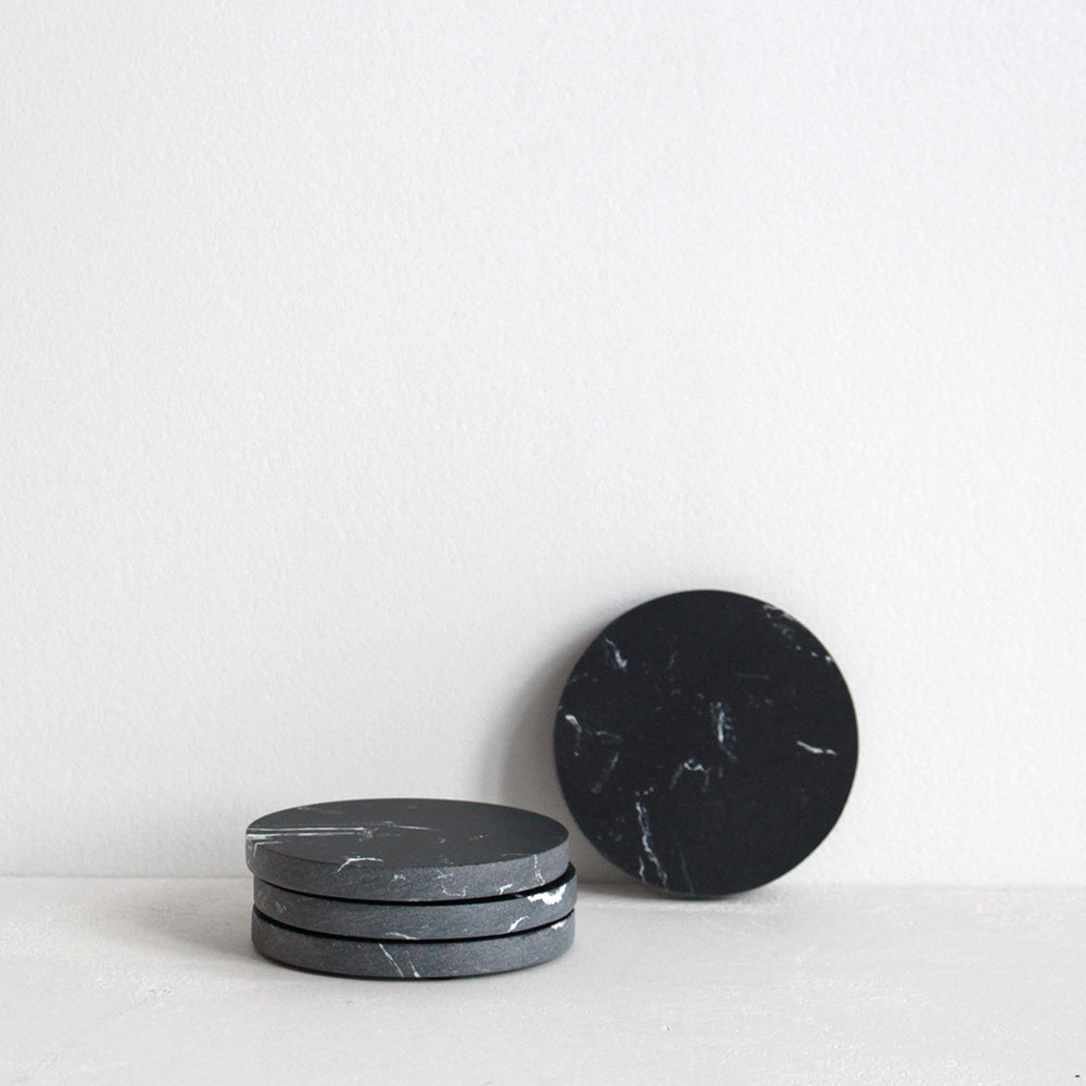 Nero Marble Coasters - Set of 4 – A&C Homestore
