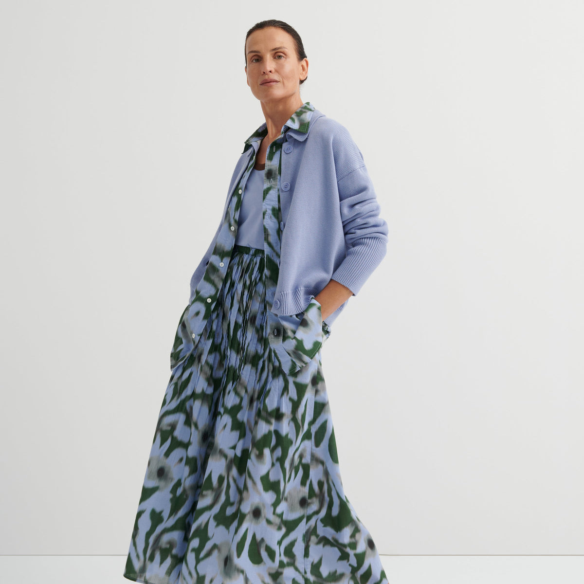 Poet Skirt - Misty Floral – A&C Homestore