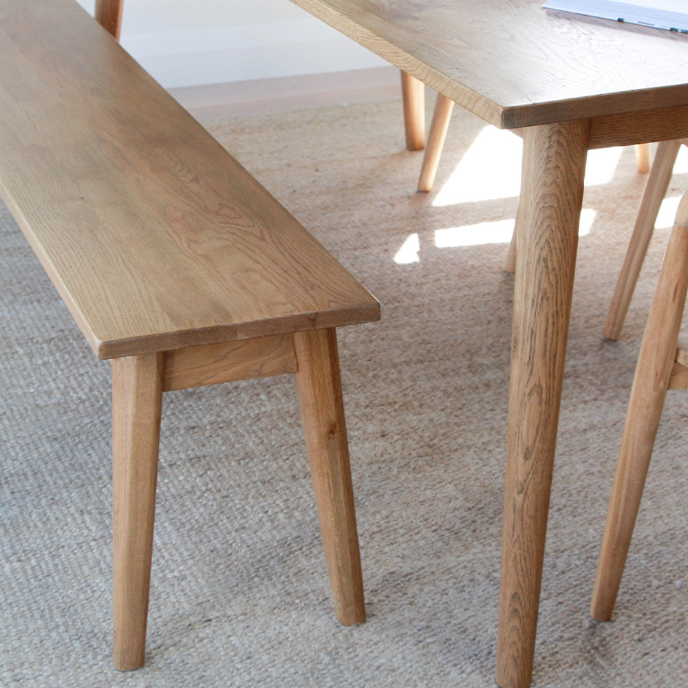 Frankie Oak Bench Seat – A&C Homestore