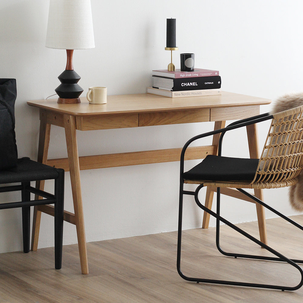 Ralph Home Desk - Oak – A&C Homestore