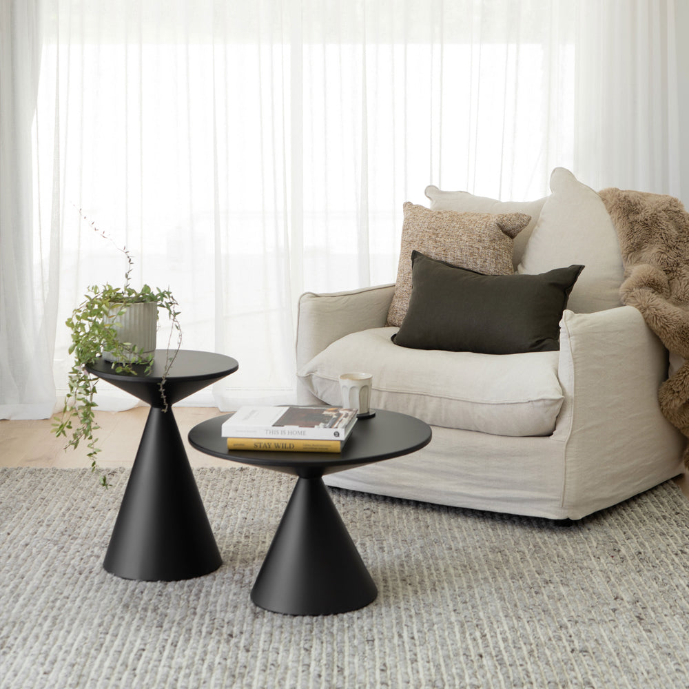 Studio Cone Table Tall - Black – A&C Homestore